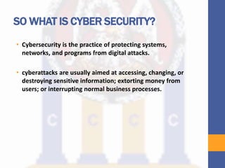 Cyber security talks 2019 by theko moima | PPT