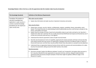 Cyber security technologist occupational brief | PDF