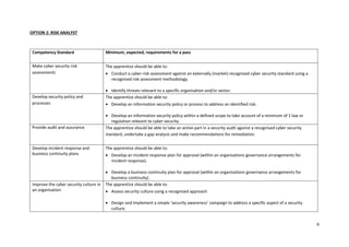 Cyber security technologist occupational brief | PDF