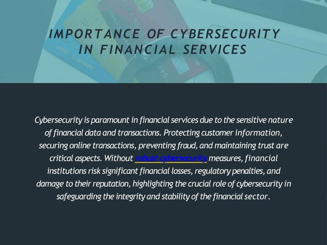 Cybersecurity Threats in Financial Services Protection.pptx | Business | Business and Finance