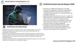 Best Cyber Security Training Certification | ACS Networks and ...