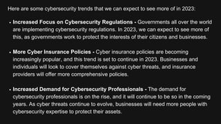 Cybersecurity Trends For 2023 | Cyberroot Risk Advisory | PDF