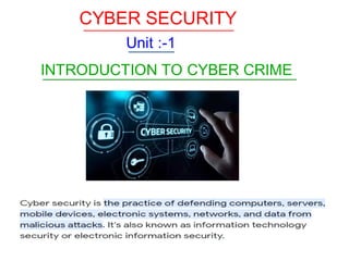 Cyber Security U1 Notes aktu btech CSE department | PPT