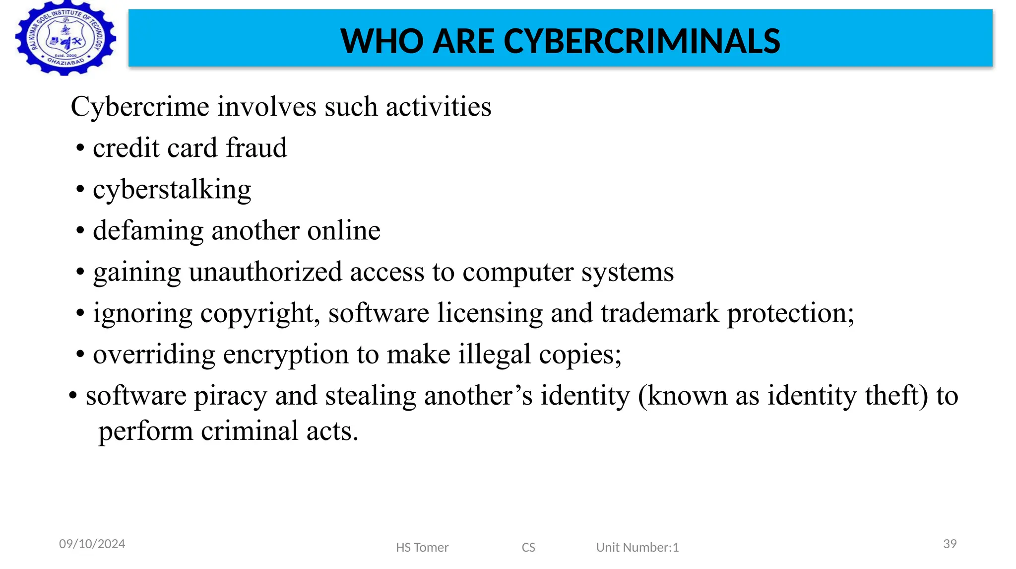 Cyber Security 2 Nd Year Aktu Unit 1 Pptx Computing Technology And Computing