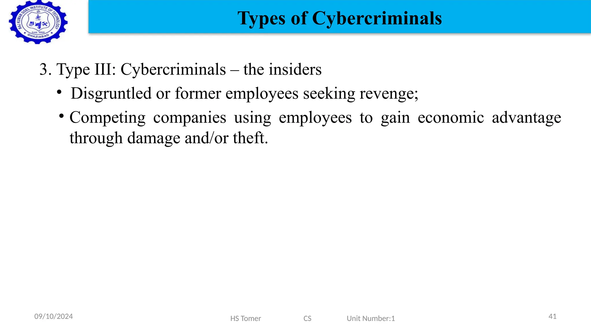 Cyber Security 2 Nd Year Aktu Unit 1 Pptx Computing Technology And Computing
