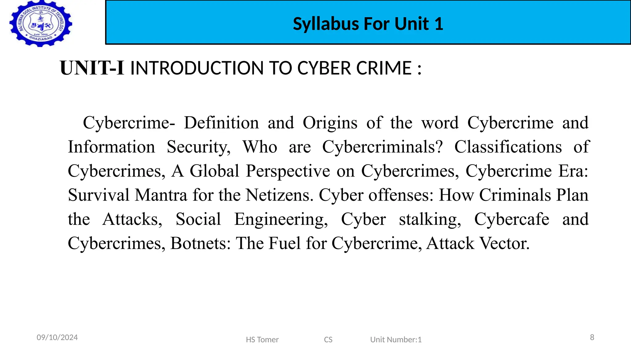 Cyber Security 2 Nd Year Aktu[unit 1] Pptx
