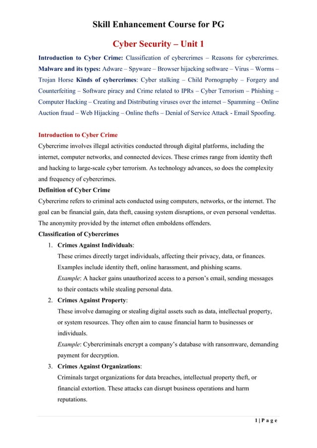 Cyber Security Unit 1 Study Material.pdf