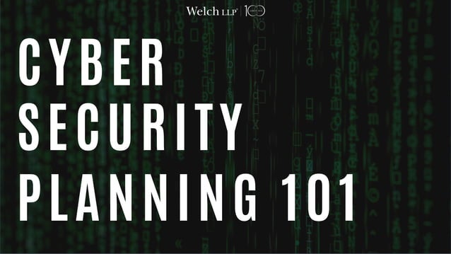 Cyber Security Planning 101 | PDF