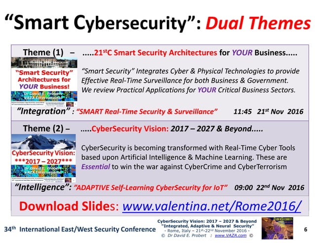 CyberSecurity Vision: 2017-2027 & Beyond! | PPT