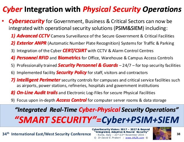 CyberSecurity Vision: 2017-2027 & Beyond!