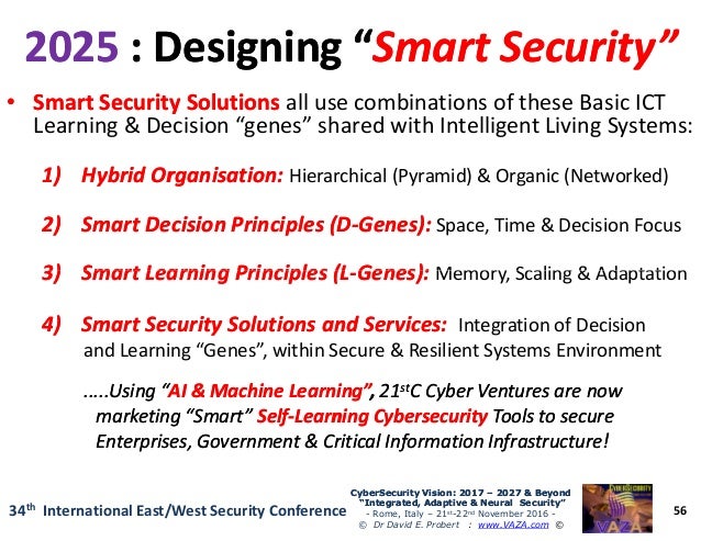 CyberSecurity Vision: 2017-2027 & Beyond!