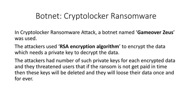 Cryptolocker Ransomware Attack | PPTX