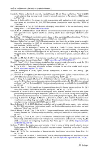 Artificial intelligence andCyberSecurity_zhang2021.pdf | Information and Network Security ...