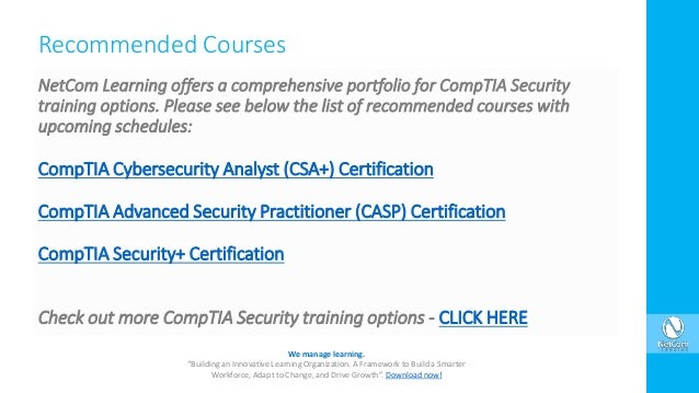 Cyber Security Trends - the career pathway by CompTIA