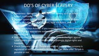 Cyber Slavery , digital empowerment.pptx