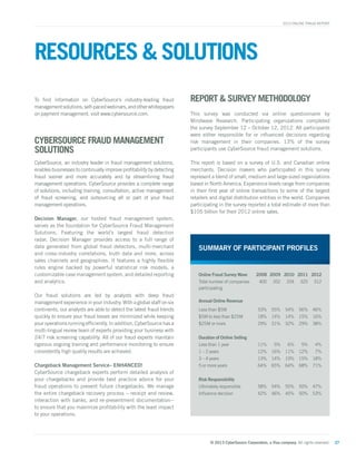 Cybersource 2013 Online Fraud Report | PDF