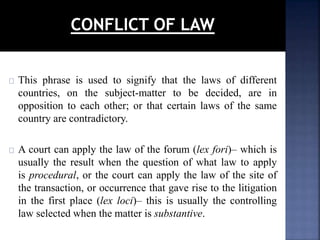 Cyber space: its legal jurisdiction | PPTX