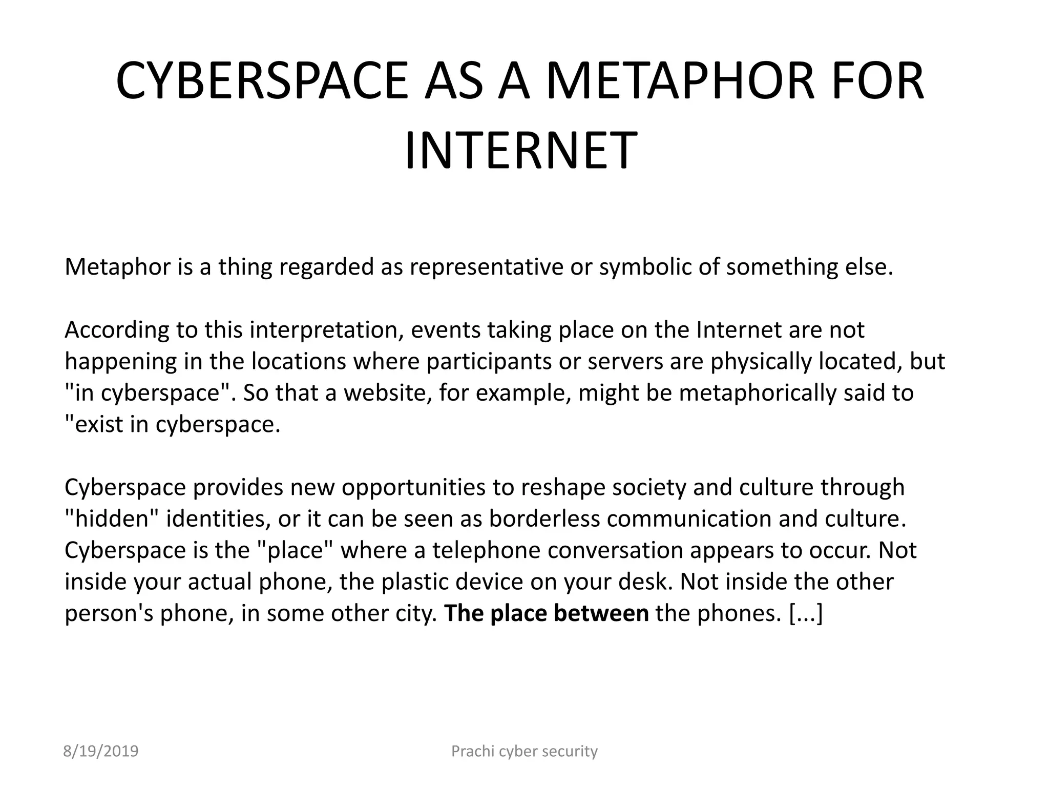 Cyberspace | PPTX