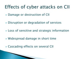 Cyber space & critical information infrastructure | PPTX