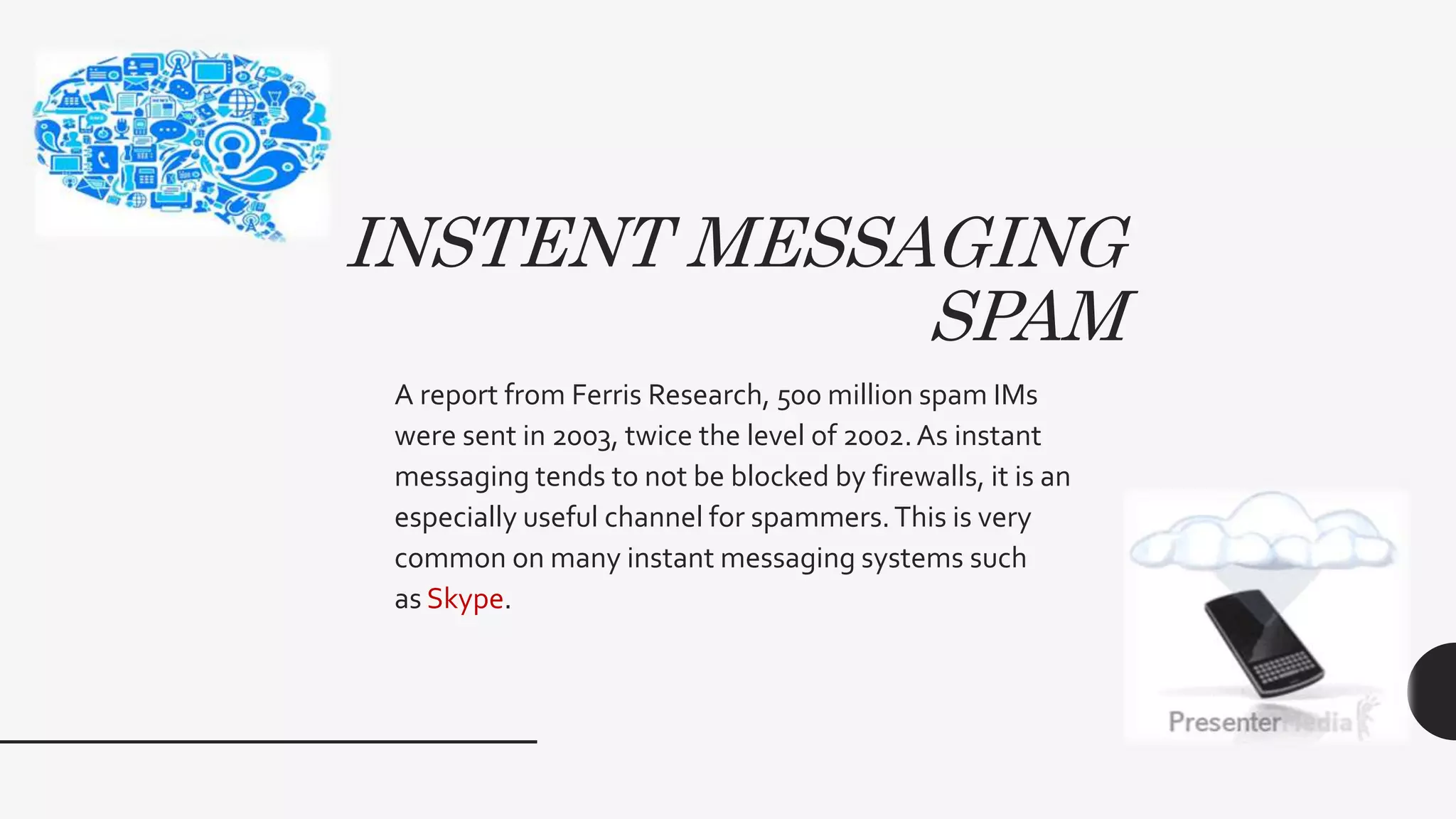 Cyber Spamming & its Types | PPTX