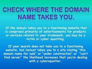 Cybersquatting | PPTX
