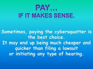 Cybersquatting | PPTX