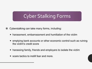 Cyber stalking | PPTX