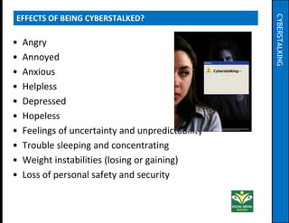 Cyberstalking and safety tips for social networks | PDF