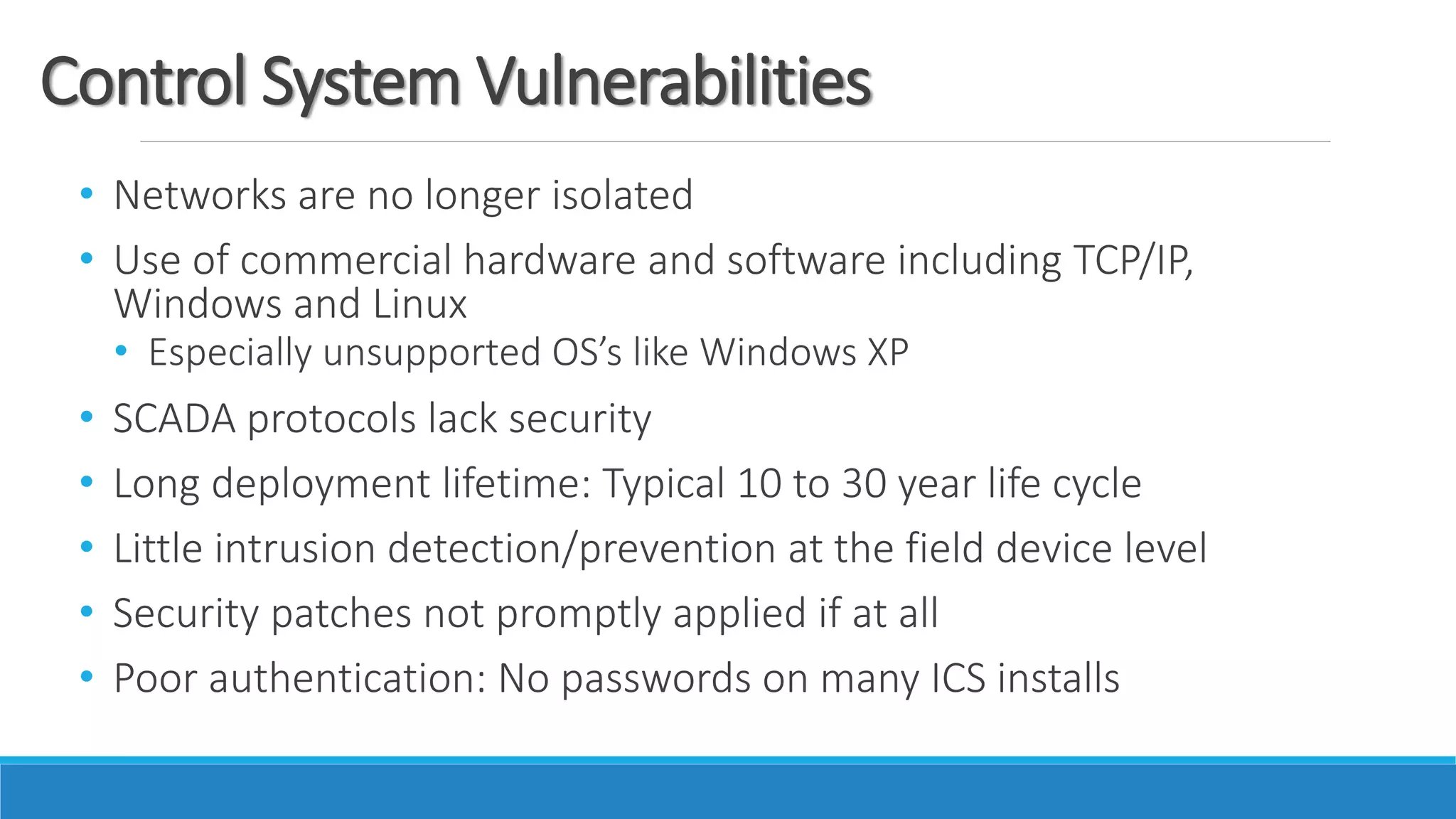 Understanding Cyber Industrial Controls in the Manufacturing and ...