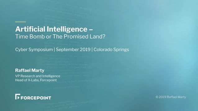 Artificial Intelligence – Time Bomb or The Promised Land? | PPT