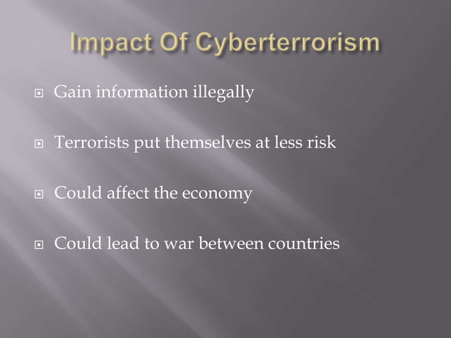 Cyberterrorism | PPT