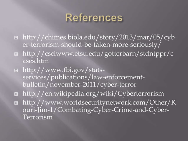 Cyberterrorism | PPT