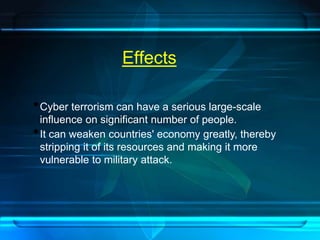 Cyber Terrorism | PPTX