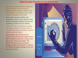 Cyber terrorism | PPTX
