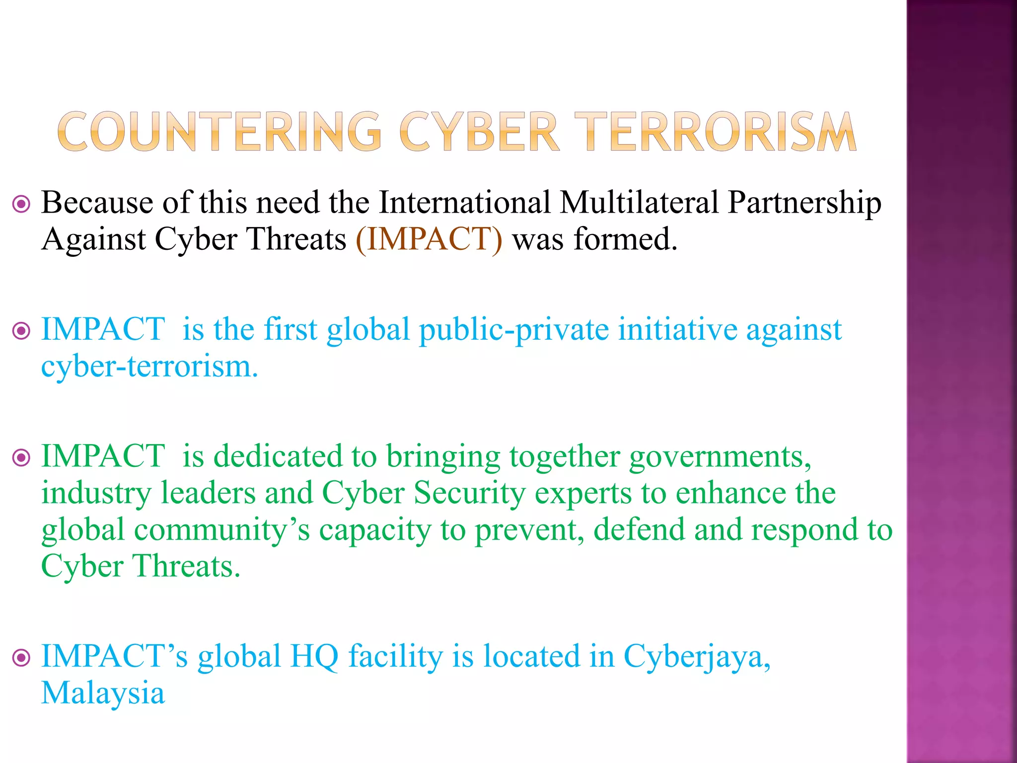 Cyber terrorism | PPTX