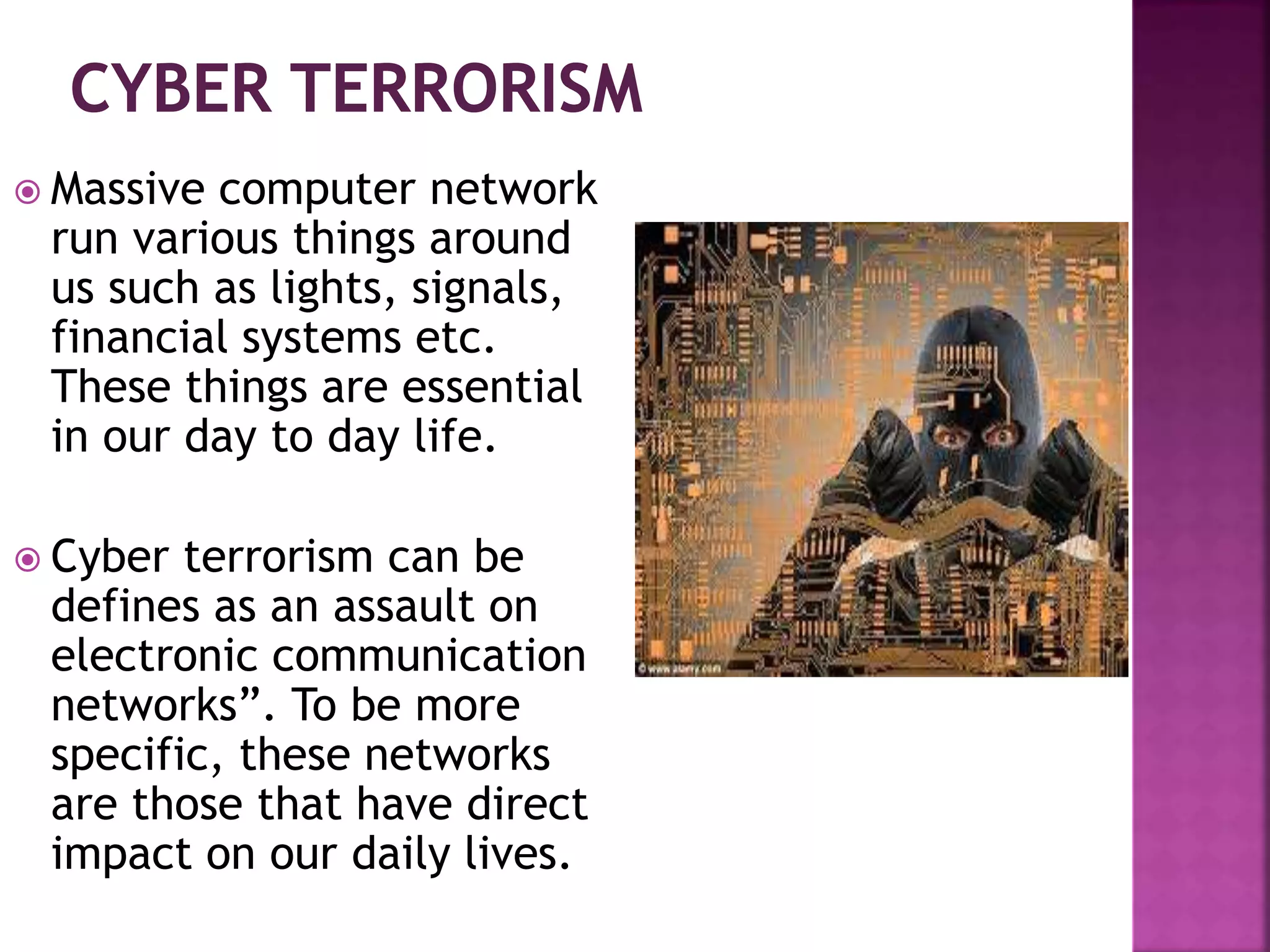 Cyber terrorism | PPTX