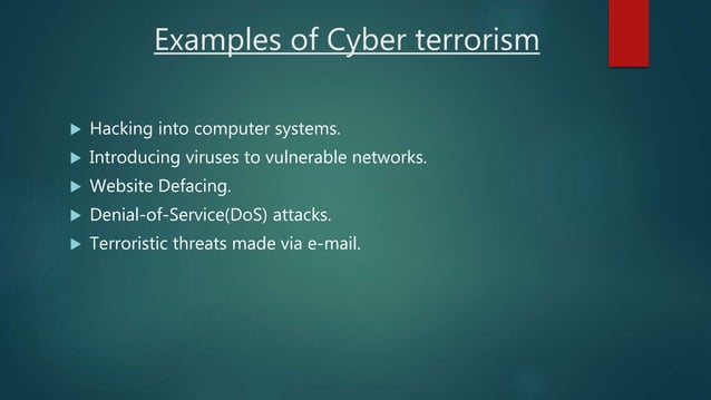 Cyber terrorism | PPT