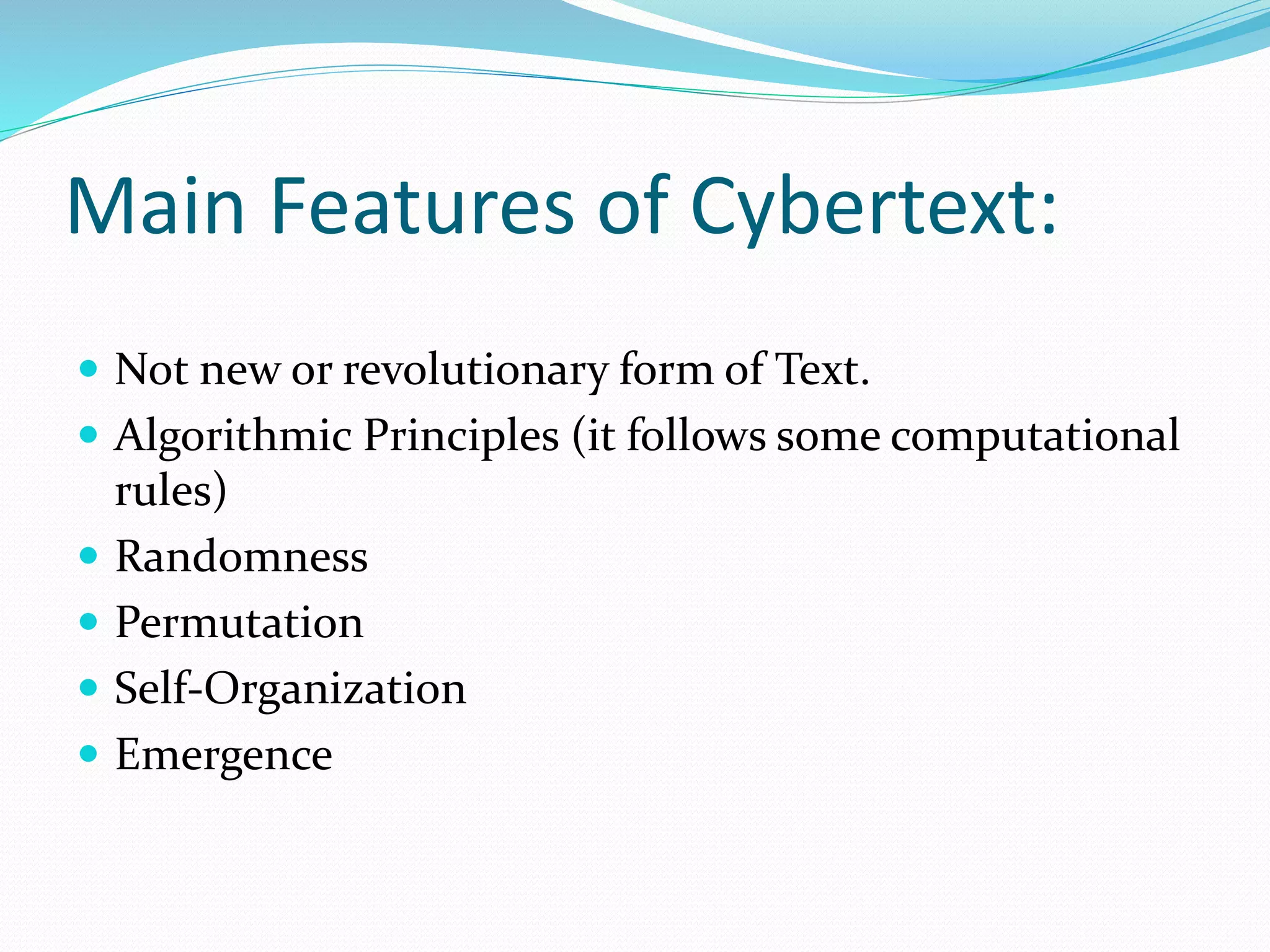 Cybertext | PPT