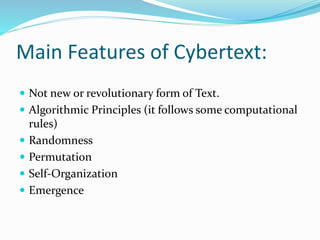 Cybertext | PPT