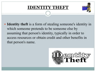 Cyber theft !!! | PPTX