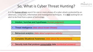 Cyber Threat Hunting with Phirelight | PPTX