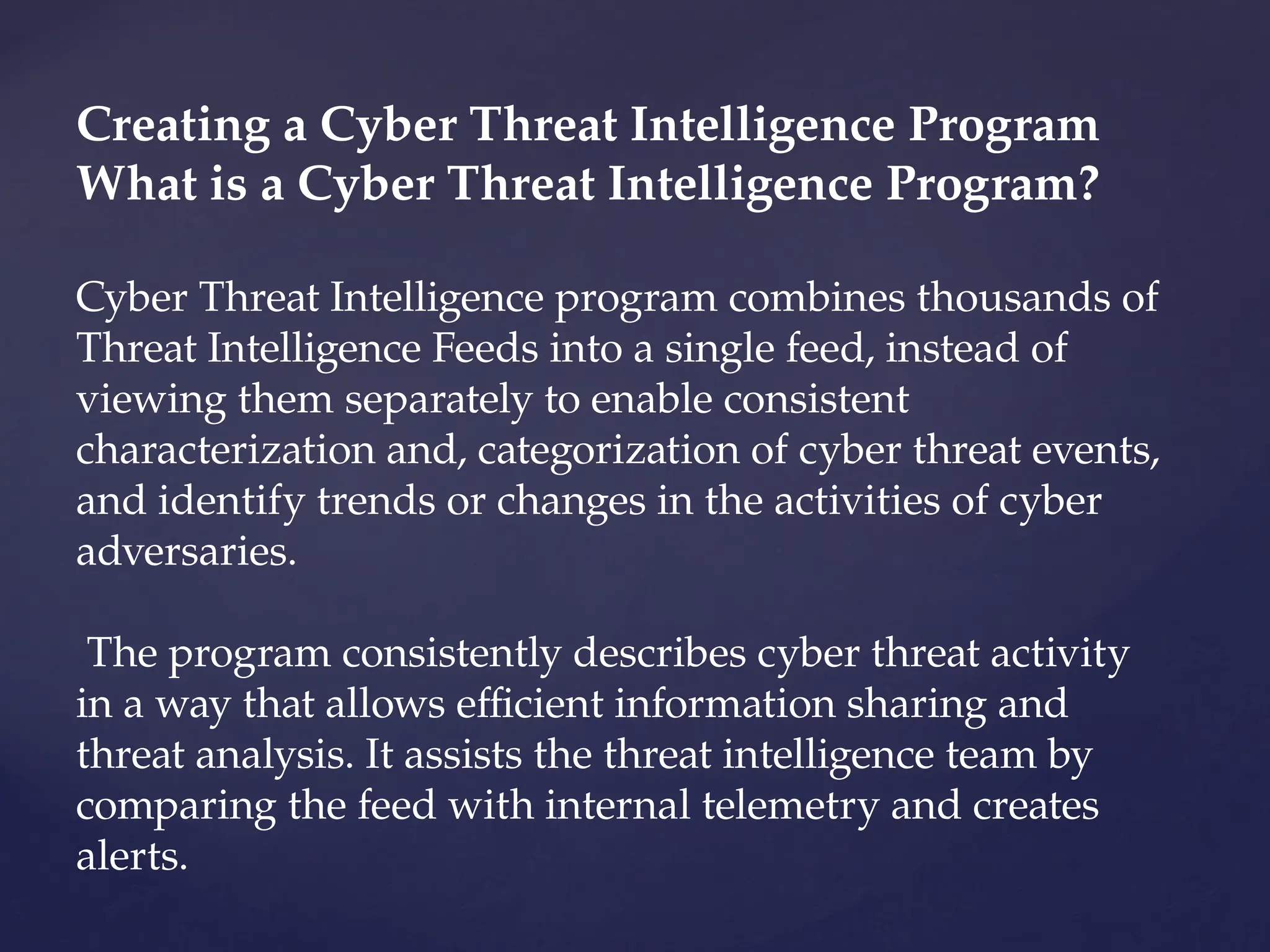 Cyber Threat Intelligence,Threat intelligence Analyst.pptx
