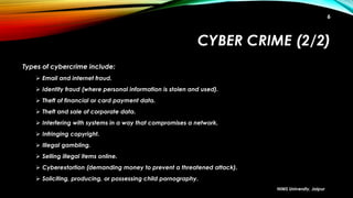Types of Cyber Threats By Dr.S.Jagadeesh Kumar | PDF
