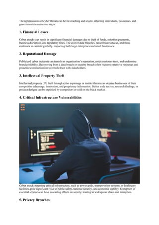 Cyber Threats: Understanding, Mitigating, and Securing the Digital Realm | PDF