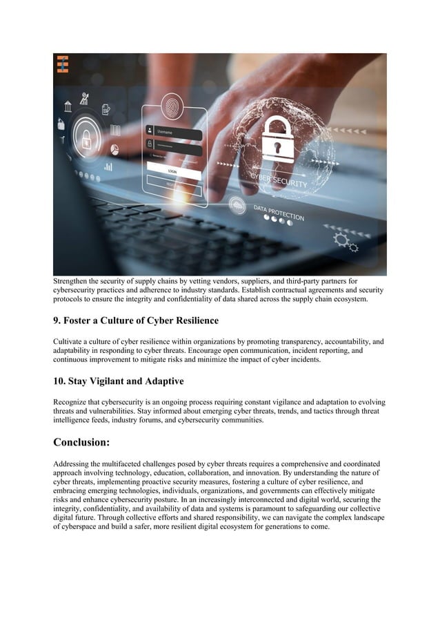 Cyber Threats: Understanding, Mitigating, and Securing the Digital Realm | PDF