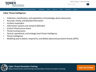 Cyber Threat Simulation | PPTX