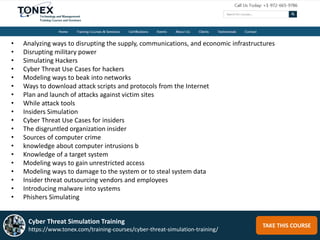 Cyber Threat Simulation | PPTX