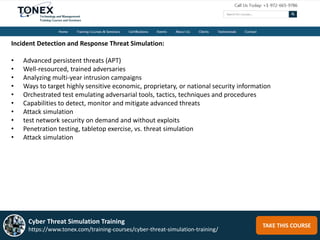 Cyber Threat Simulation | PPTX