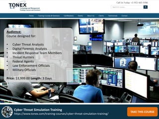 Cyber Threat Simulation | PPTX