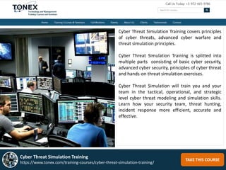 Cyber Threat Simulation | PPTX